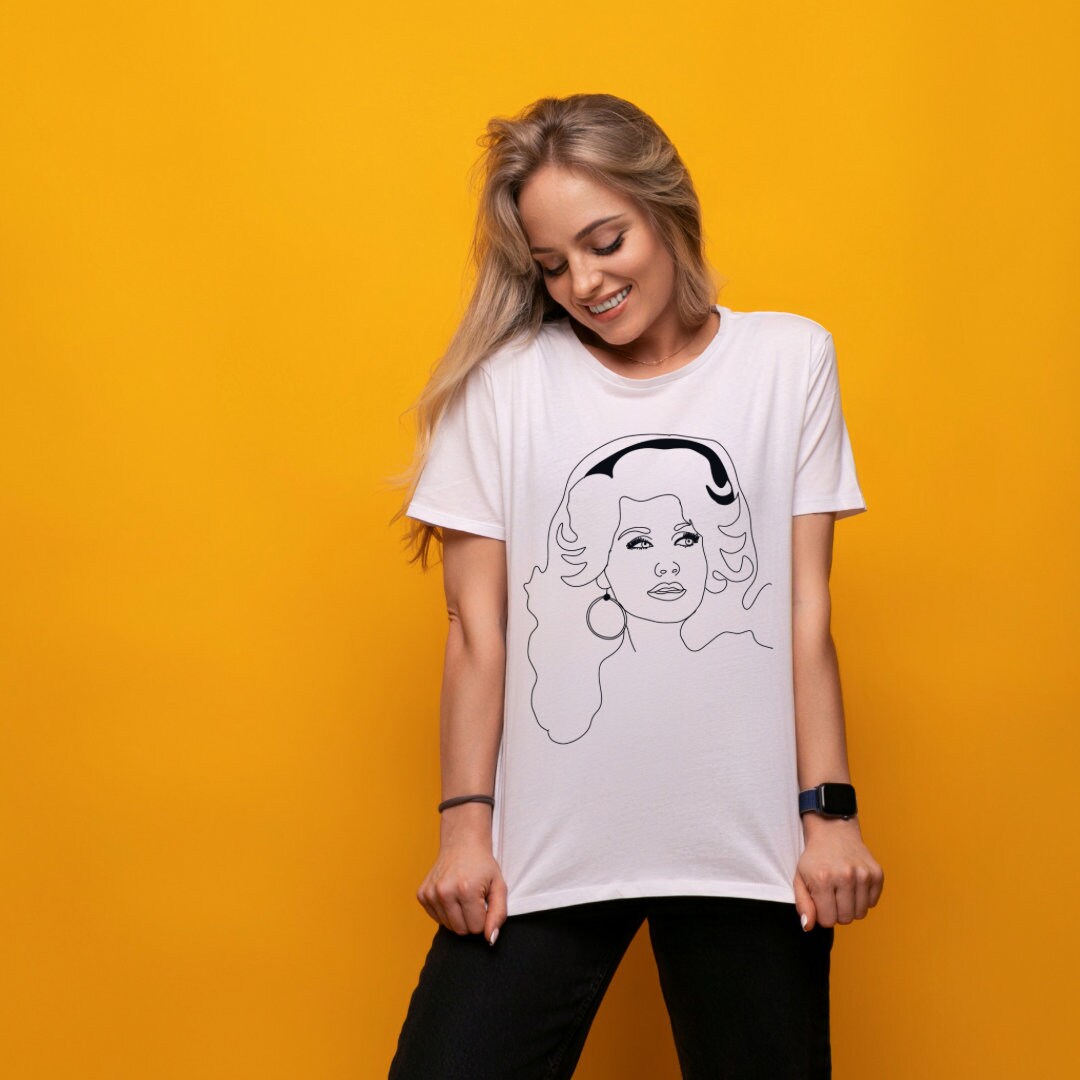 Dolly Parton Face Minimalist Outline SVG - Etsy