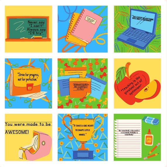 Canva Instagram Template // A PLUS Teacher Template | Etsy