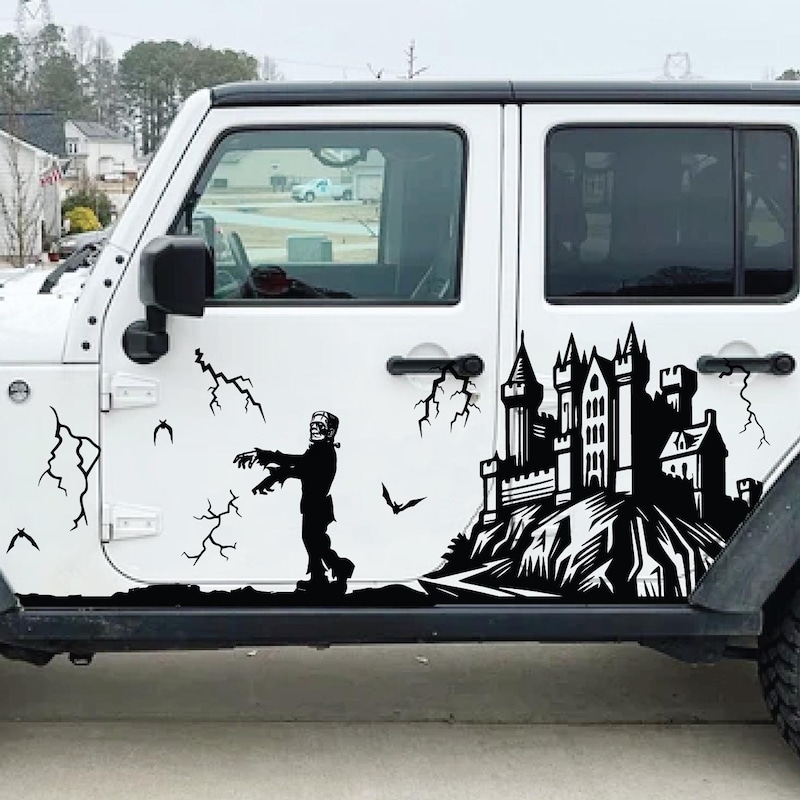 Frankenstein Window Decal - Etsy