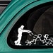 Frankenstein Chasing Stick Family, Movie Monster Laptop Decal, Horror ...