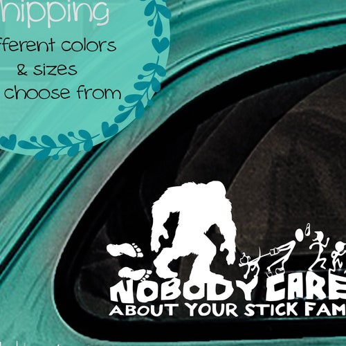 Bigfoot Car Decal Sasquatch Laptop Decal Bigfoot Chasing | Etsy