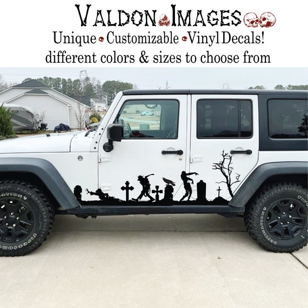 Zombie Car Decal - Etsy