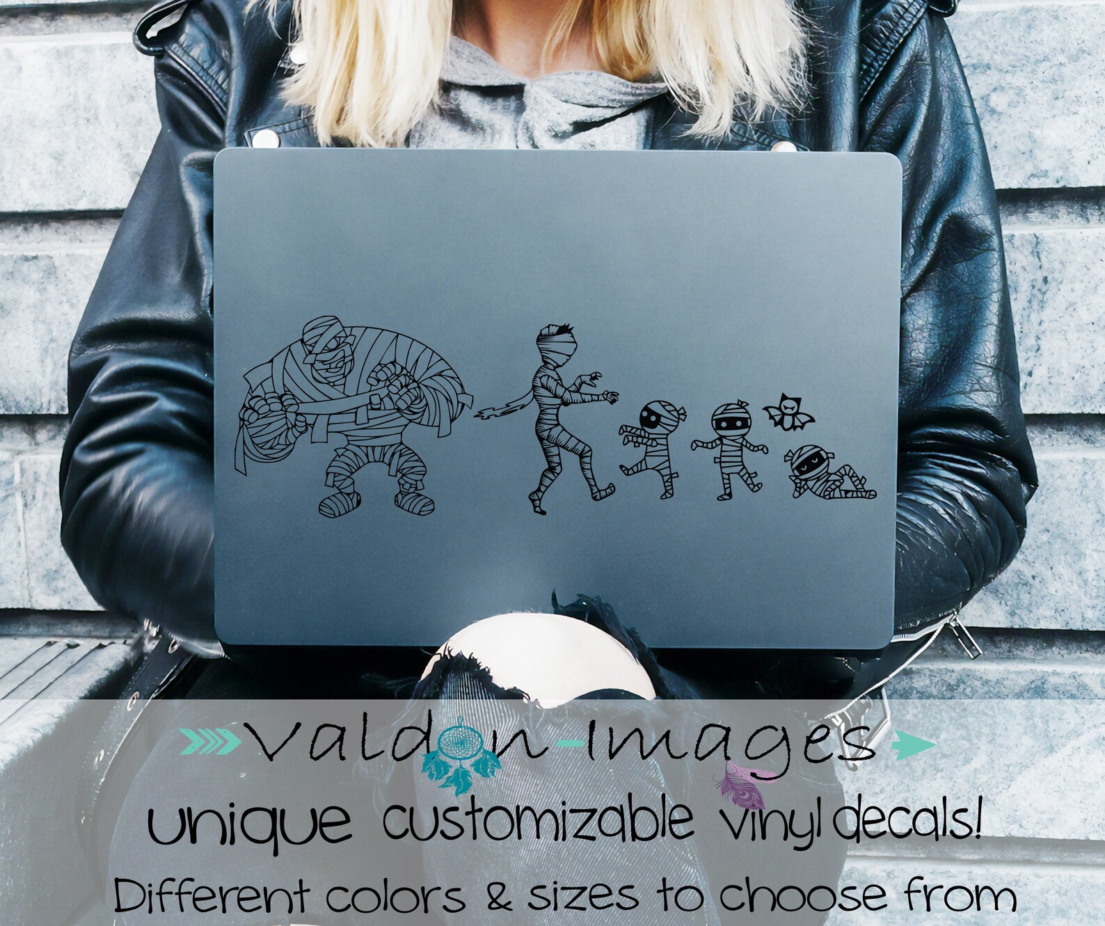 Mummy Monster Family Car Decal Mummy Laptop Decal Horror - Etsy