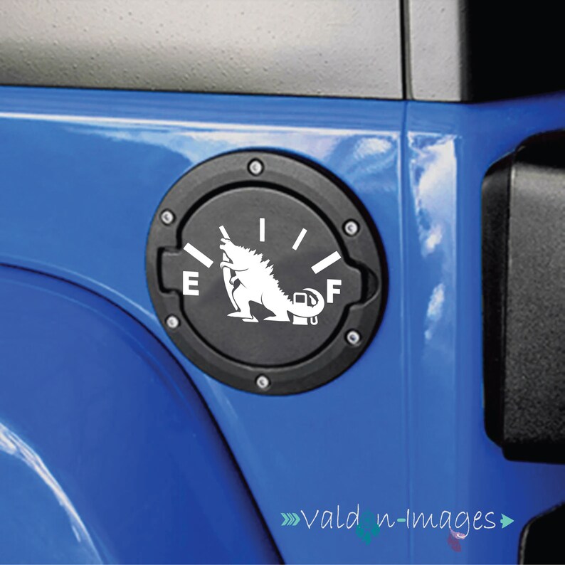 Large Lizard Empty Gas Tank Car Decal Monster Lizard Bumper - Etsy