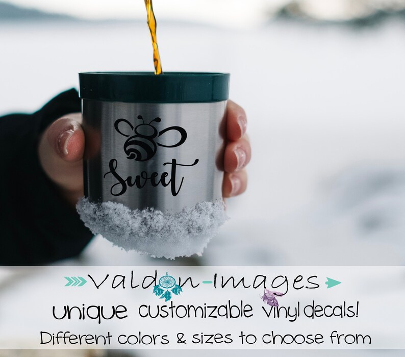 Bee Sweet Car Decal For Women Bumble Bee Laptop Decal | Etsy