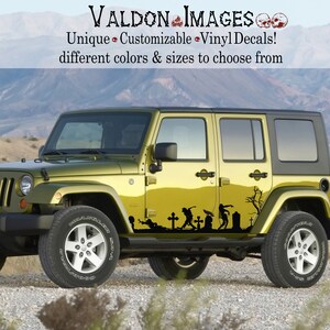 Zombie Walk Universal Full Body Car Decals, Full Side Vinyl Decal Trim ...