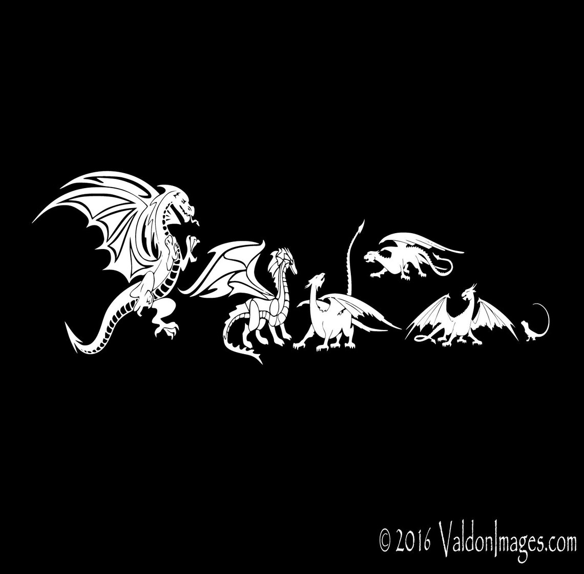 My Dragon Family Car Decal Dragon Laptop Decal Dragon Vinyl | Etsy