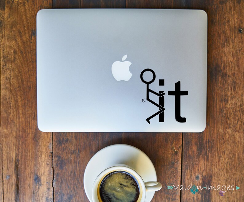 F It Stick Figure Car Decal, Funny Car Decal, Womens Car Decal, Graphic ...