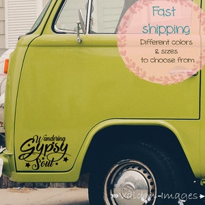 Gypsy Car Decal for Women, Moon and Stars Laptop Decal, Bohemian Auto ...