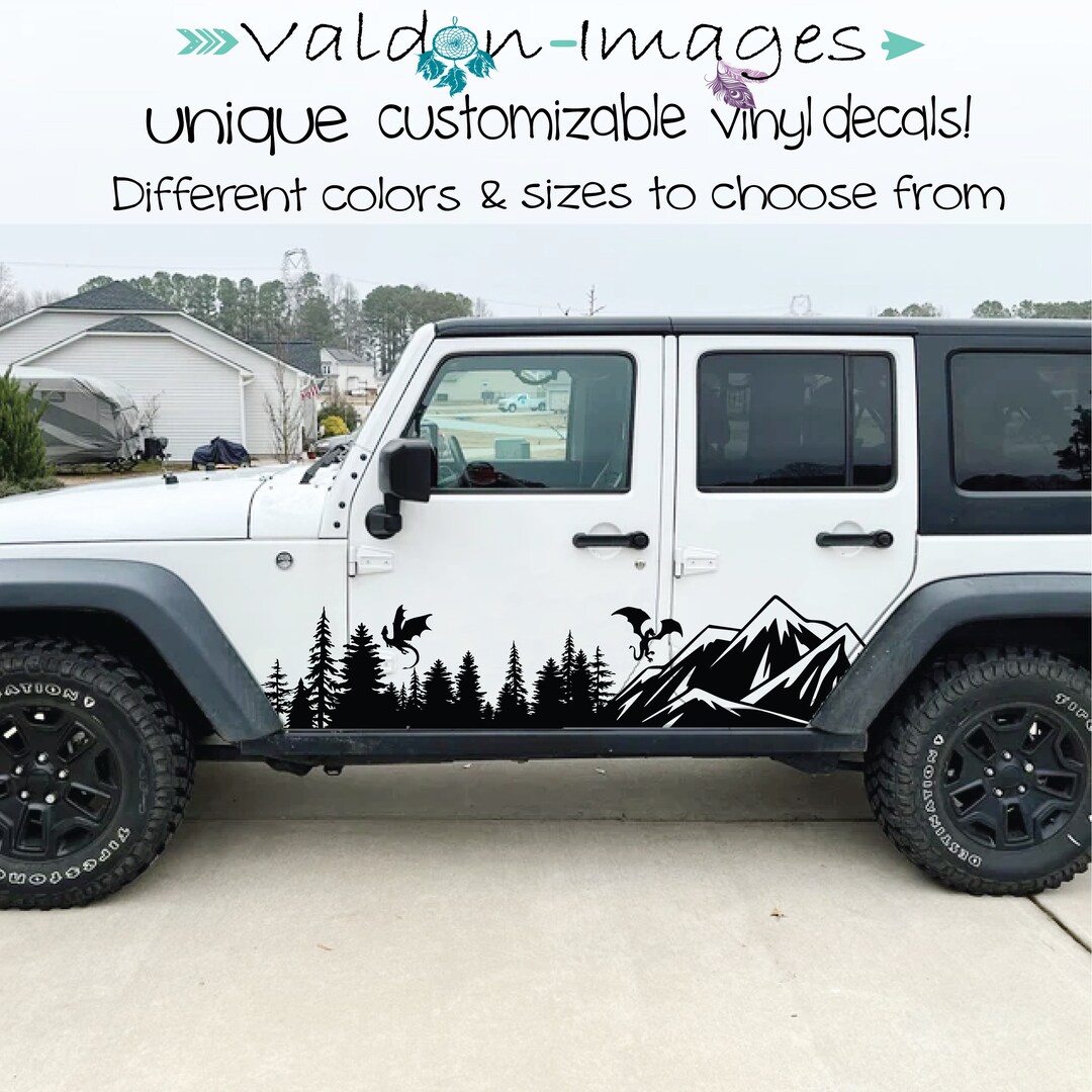 Dragon Forest Universal Full Body Car Decals, Full Side Vinyl Decal ...