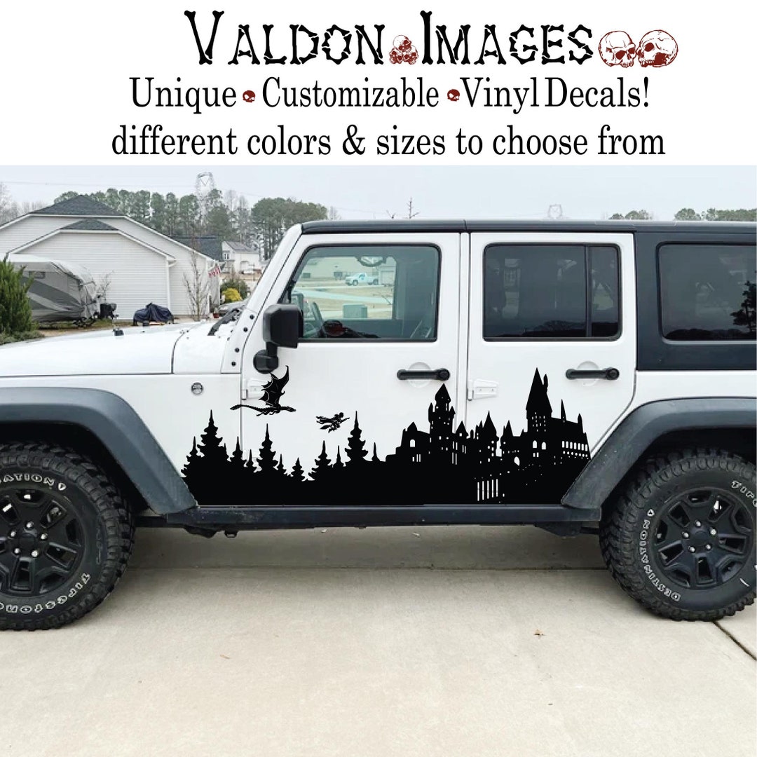 Wizards Castle Universal Full Body Car Decals, Full Side Vinyl Decal ...