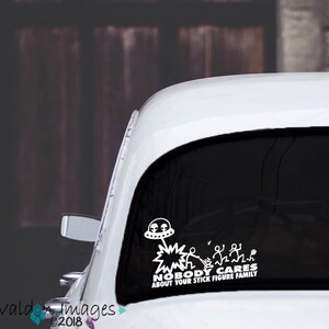 Alien Martians Zap Your Stick Figure Family Car Decal, Car Accessories ...