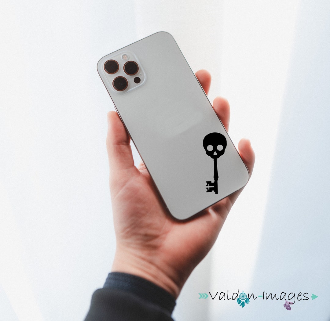 Skeleton Key Car Decal, Laptop Decal, Skull Car Decal, Skeleton Laptop ...