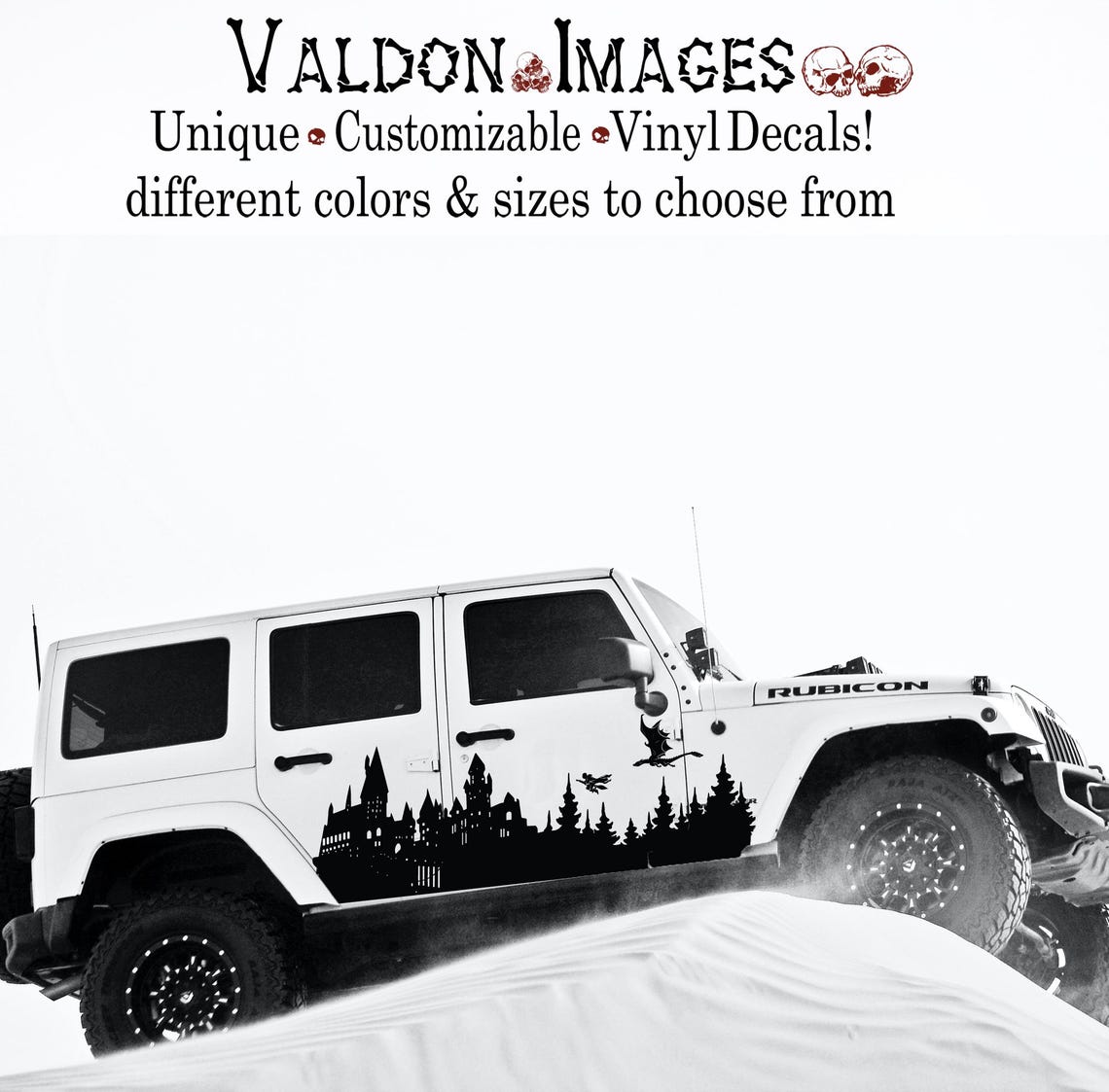 Wizards Castle Universal Full Body Car Decals, Full Side Vinyl Decal ...