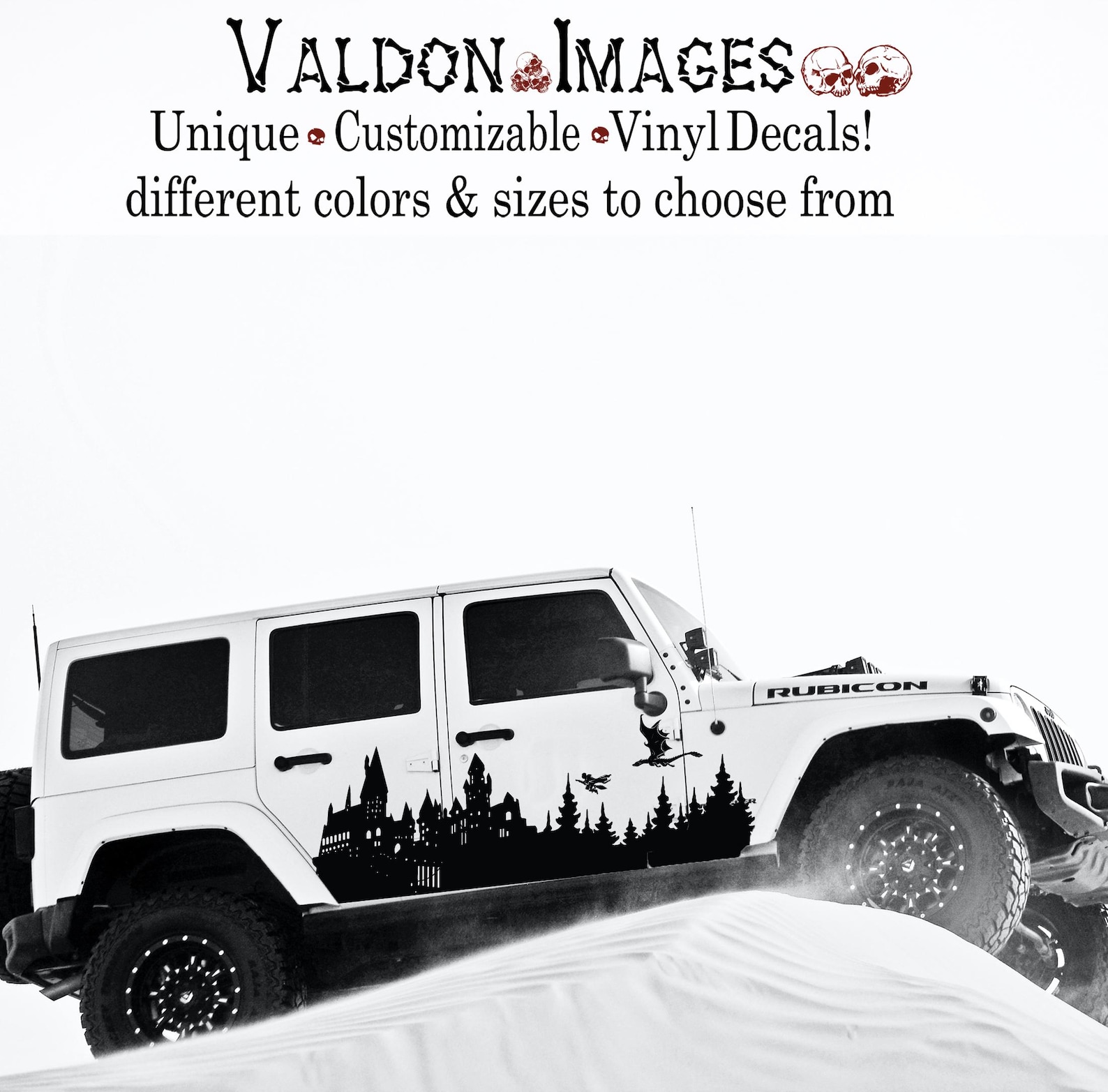 Wizards Castle Universal Full Body Car Decals, Full Side Vinyl Decal ...