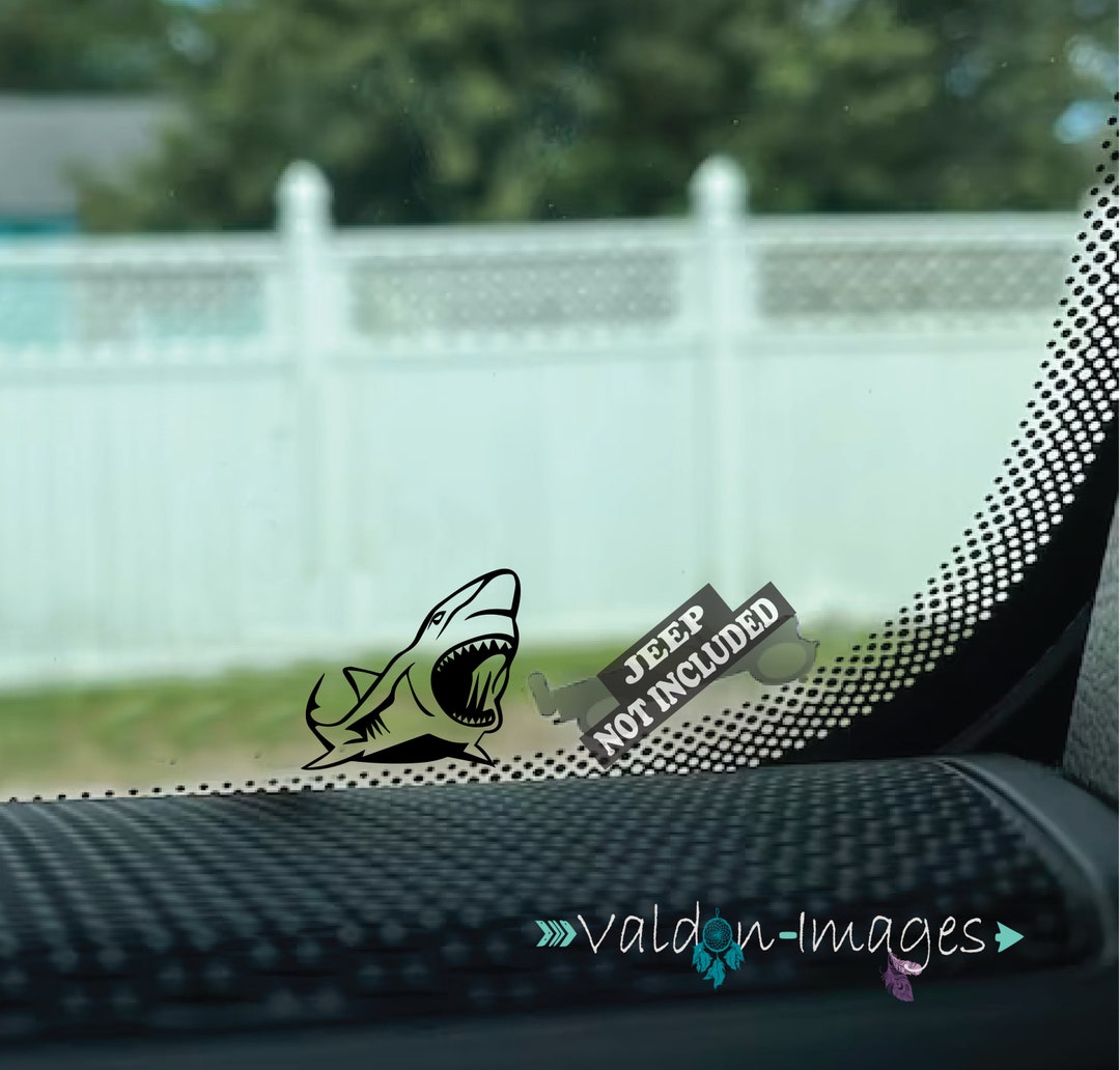 Shark Hidden Easter Egg Decal Windshield Decal Sticker Funny - Etsy