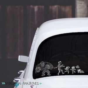 Mummy Monster Family Car Decal, Mummy Laptop Decal, Horror Movie ...