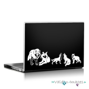 Wolf Pack Car Decal, Wolves Laptop Decal, Stick Family Decal, Wolf ...