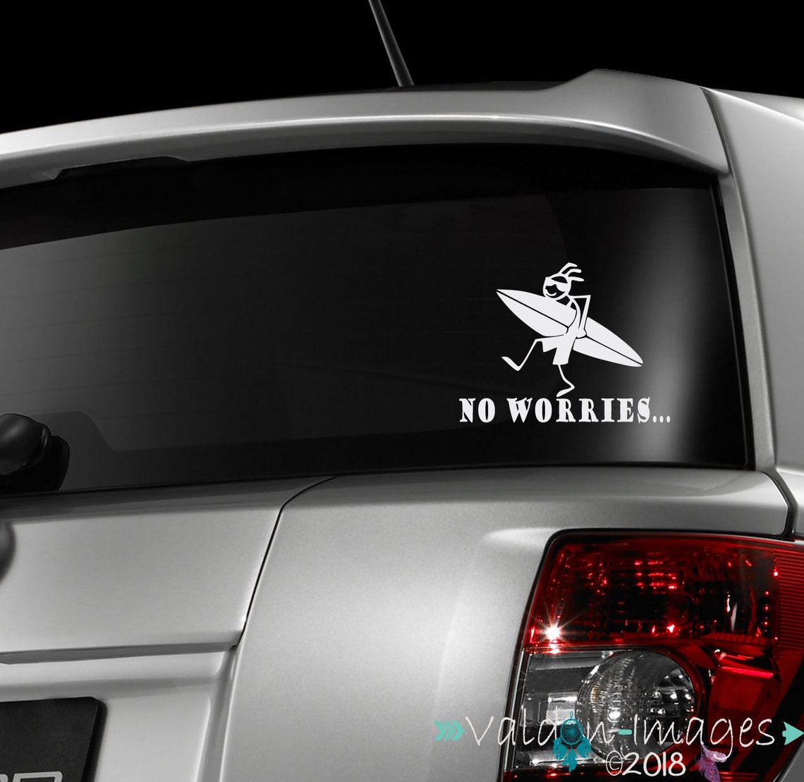 Surfer Car Decal Surfing Car Sticker Car Decal for Him - Etsy