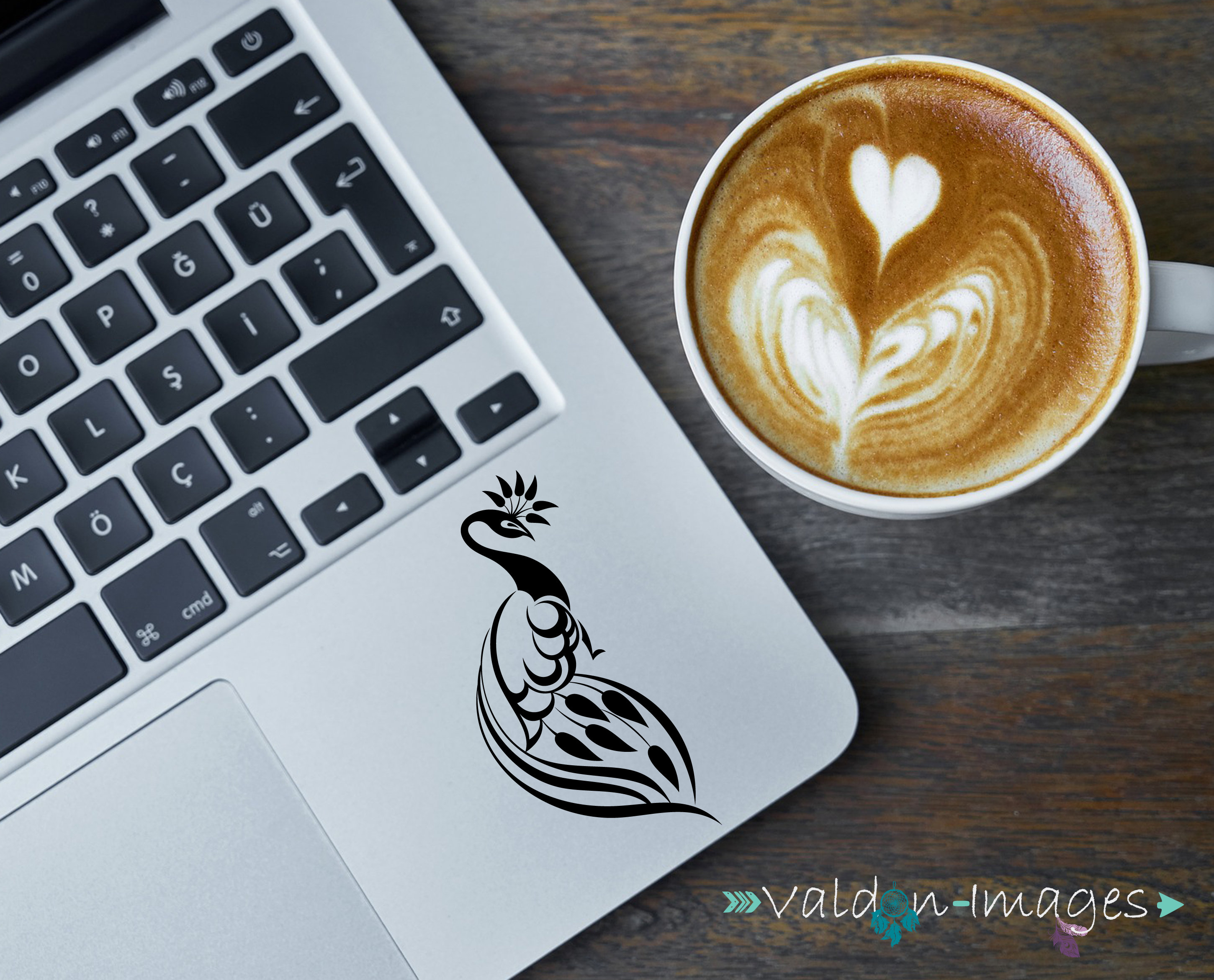 Peacock Car Decal Peacock Laptop Decal Pretty Bird Sticker | Etsy