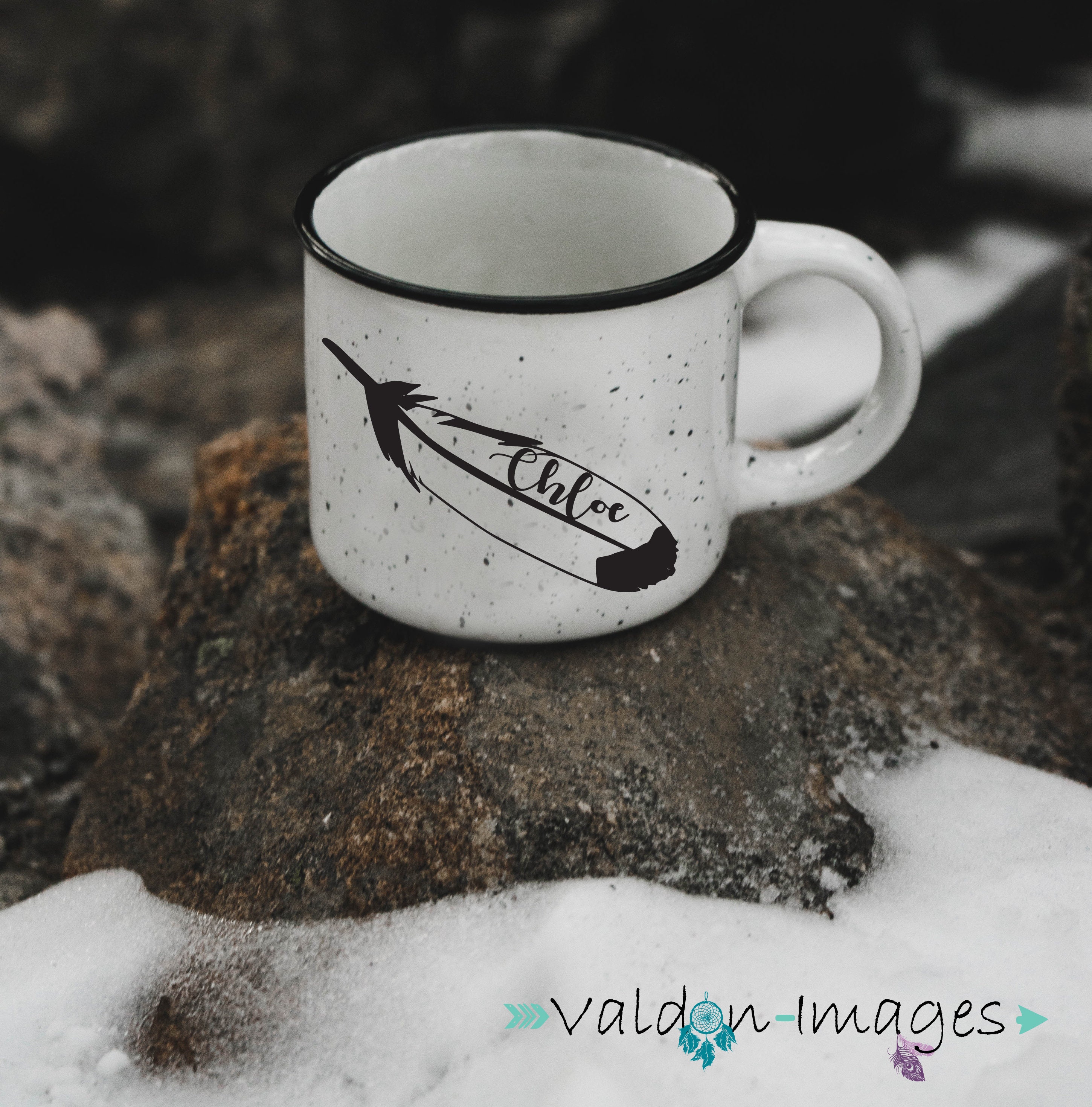 Custom Lettered Feather Name Car Decal, Name Sticker, Laptop Stickers ...