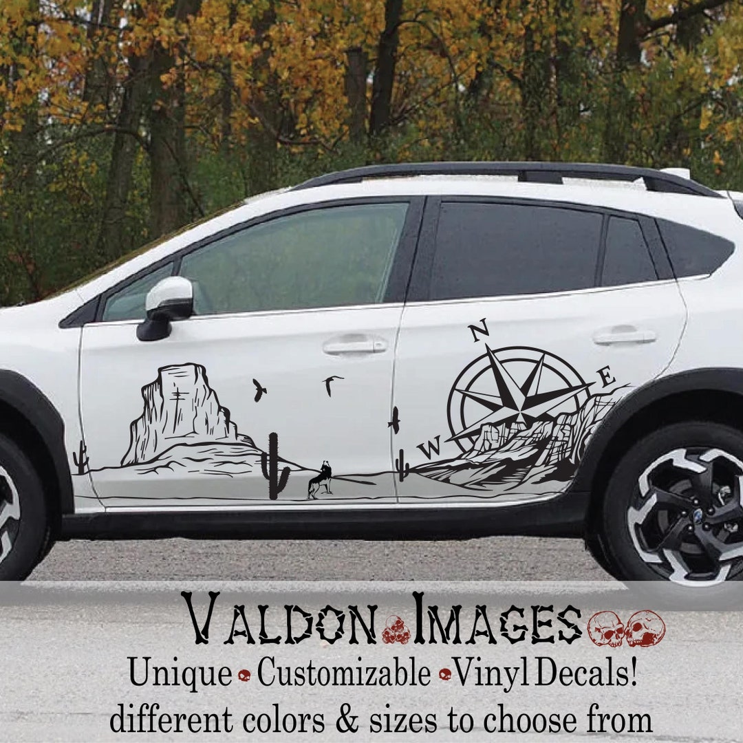 Desert Mountain Universal Full Body Car Decals, Full Side Vinyl Decal ...