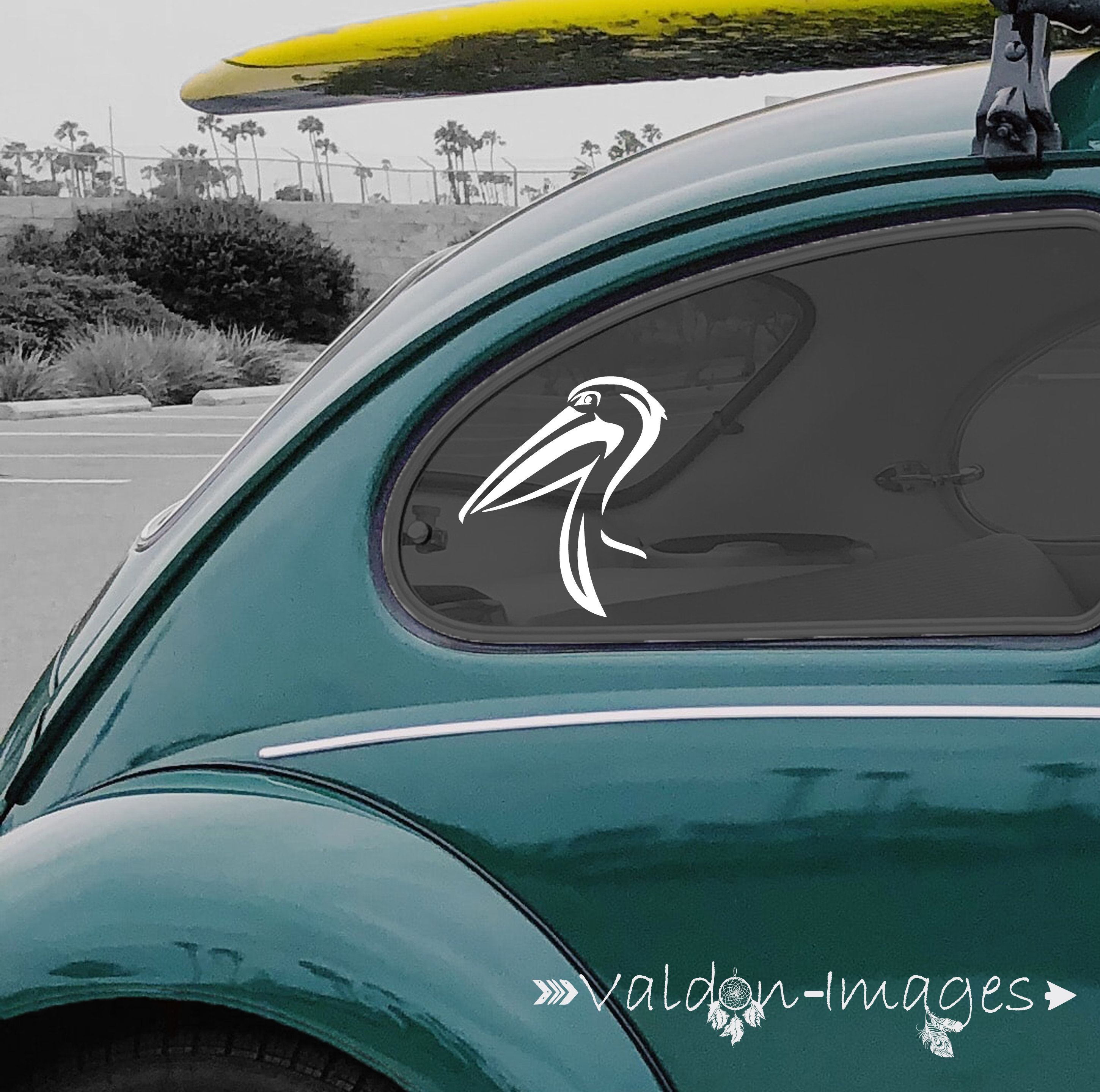 Pelican Car Decal Costal Car Decal Car Decals For Women Car | Etsy
