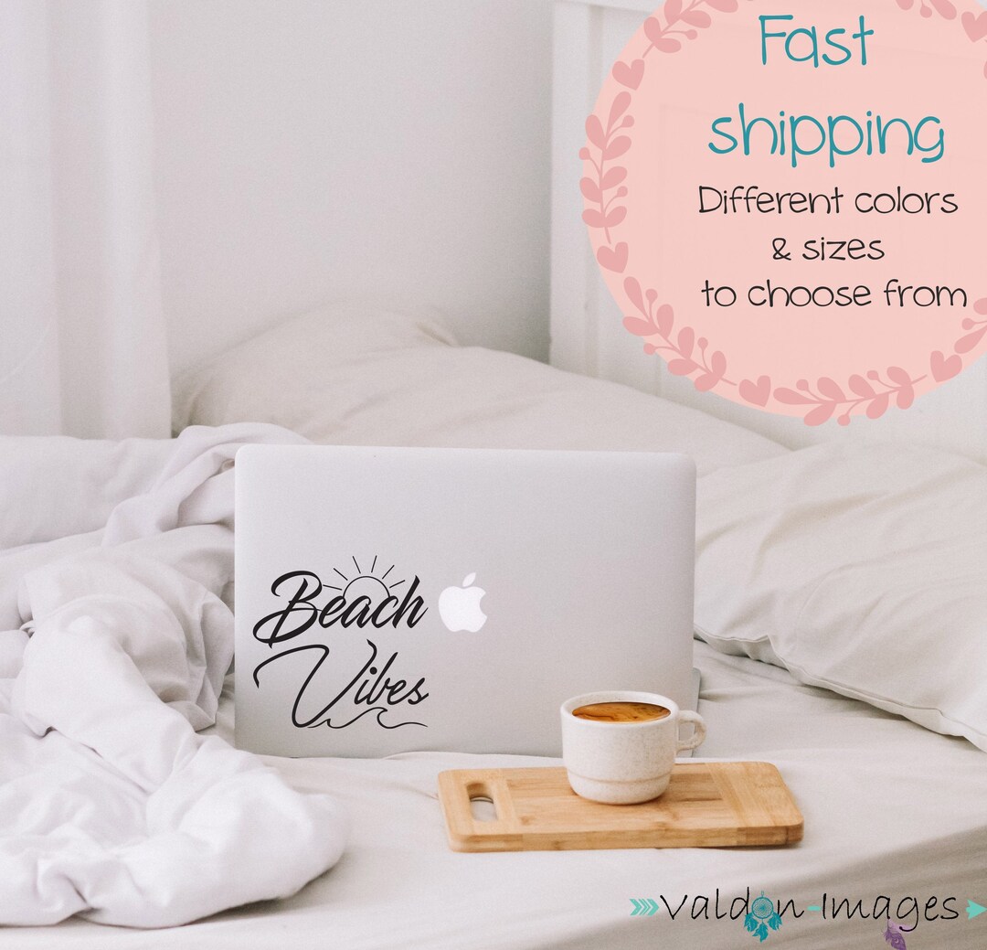 Beach Vibes Car Decal, Car Sticker, Boho Laptop Decal, Car Accessories ...