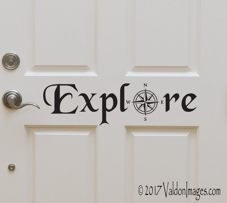 Explore Wall Decal Travel Decor Living Room Decal Travel - Etsy