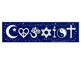 Coexist Bumper Sticker - Etsy