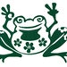 Peace Flower Frog Vinyl Decal / Rub on Sticker - 14 Colors Available (5 ...