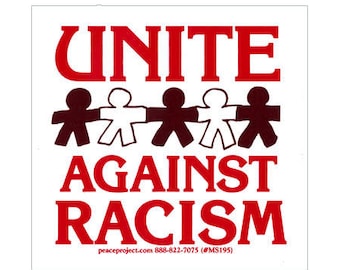 Anti-racist Bumper Sticker / Decal or Magnet 9.25-by-2 | Etsy