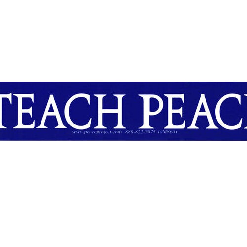 Teach Peace Small Bumper Sticker / Laptop Decal or Magnet - Etsy