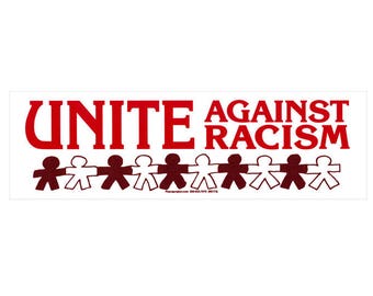 Anti-racist Bumper Sticker / Decal or Magnet 9.25-by-2 | Etsy