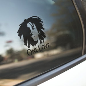 One Love Rasta Reggae Vinyl Decal / Rub on Sticker - 14 Colors ...