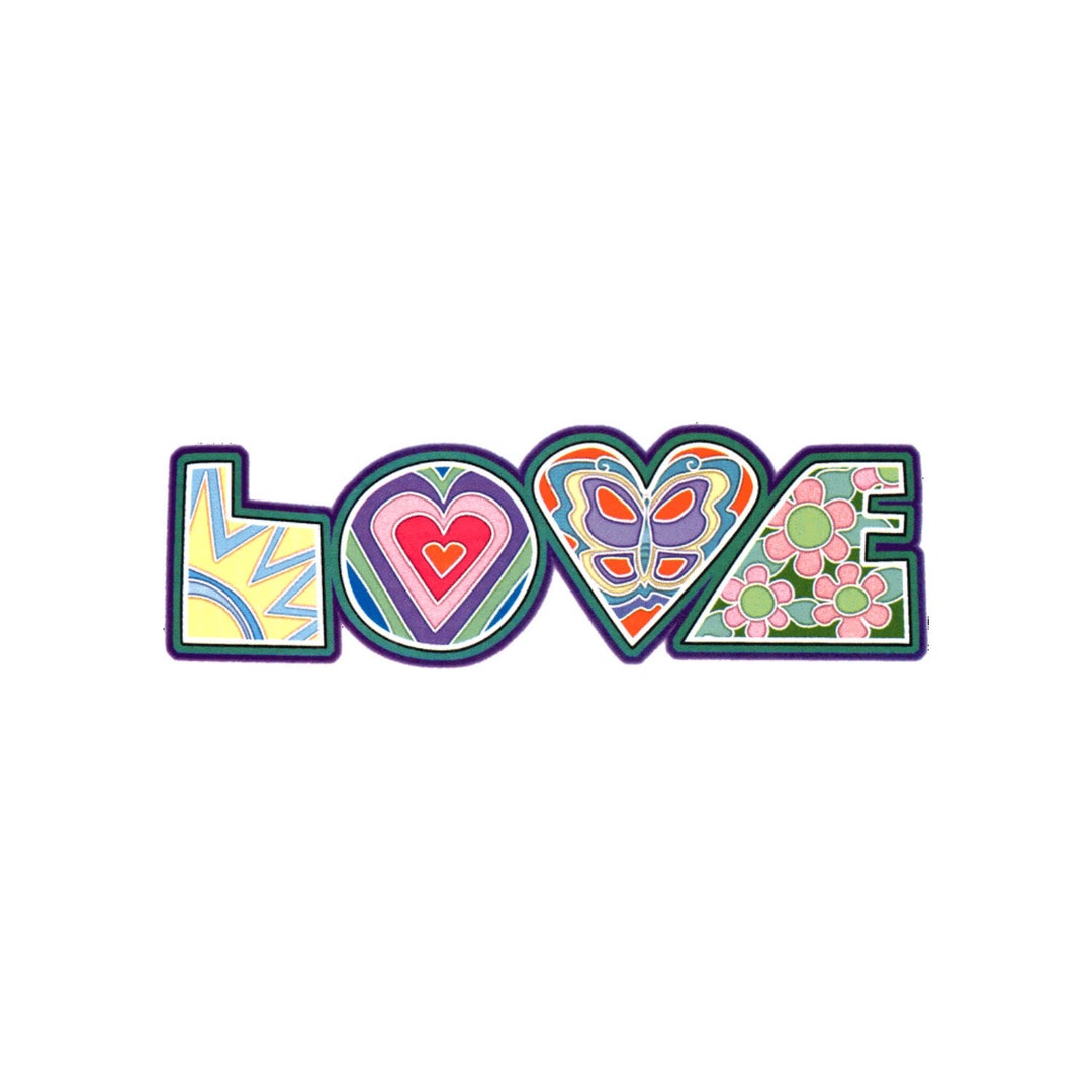 LOVE - Translucent Window Sticker / Decal (6.5" X 2.5") - Etsy
