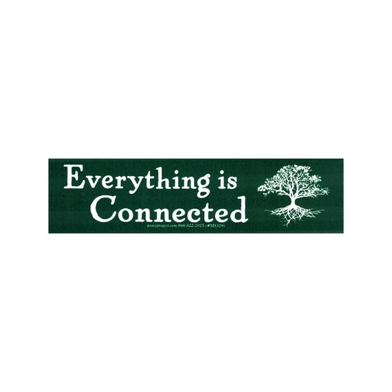 Everything is Connected Small Bumper Sticker / Laptop Decal | Etsy