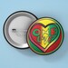 One Love Rasta Reggae Button for Backpacks Jackets Hats or - Etsy