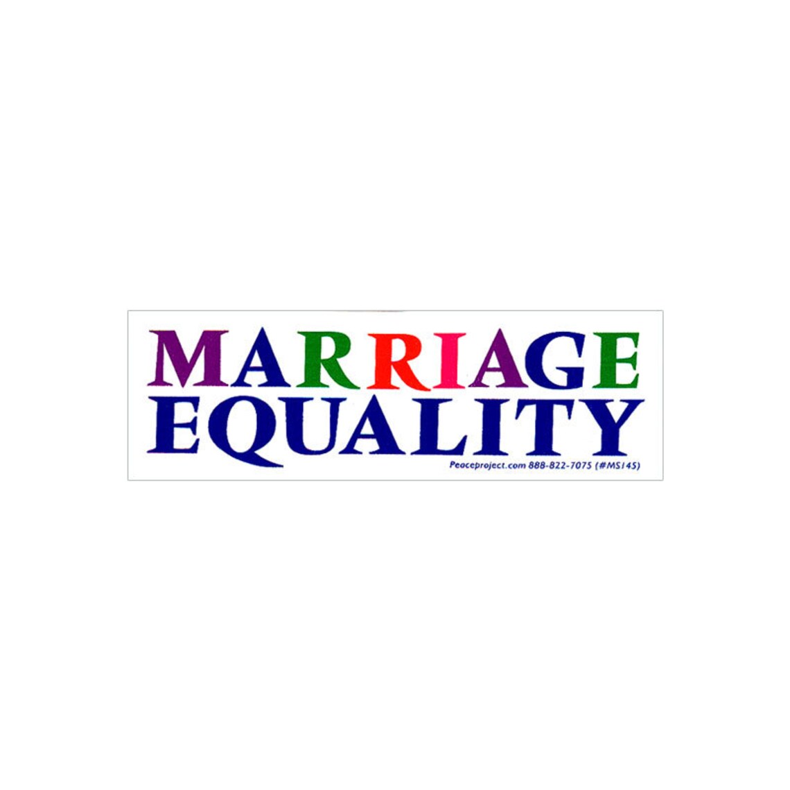 Marriage Equality - Small Bumper Sticker / Laptop Decal or Magnet - Etsy
