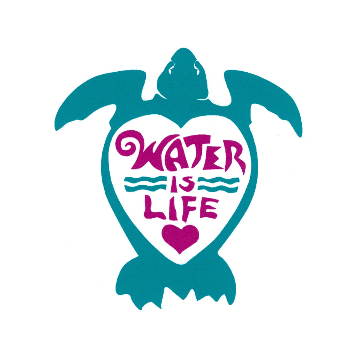 Water is Life - Small Bumper Sticker / Laptop Decal or Magnet, 3.5-by-4 ...