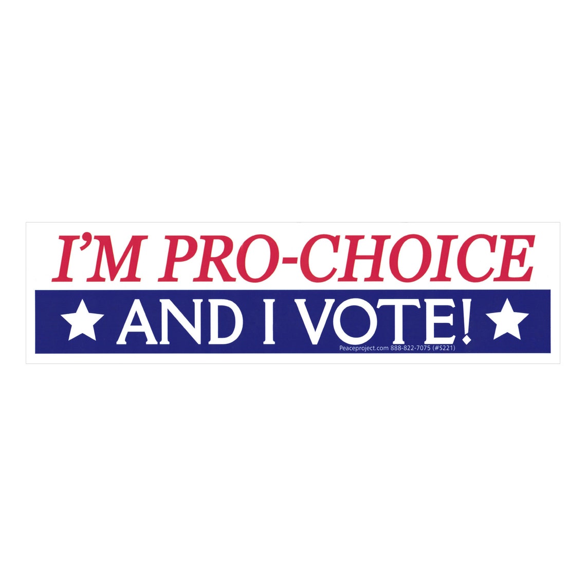 I'm Pro-choice and I Vote -political Reproductive Freedom Car Sticker ...