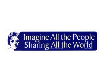 Imagine John Lennon Bumper Sticker / Decal or Magnet | Etsy