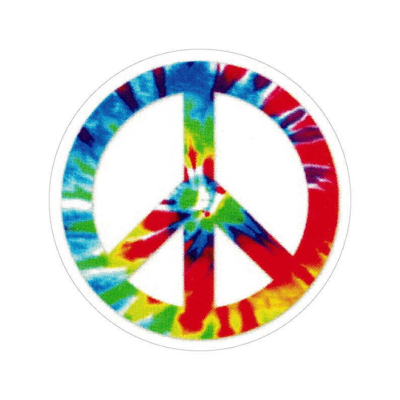 Tie Dye Peace Sign Button / Pinback or Magnet - Etsy