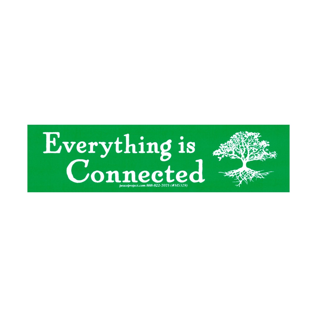 Everything is Connected - Small Bumper Sticker / Laptop Decal or Magnet ...