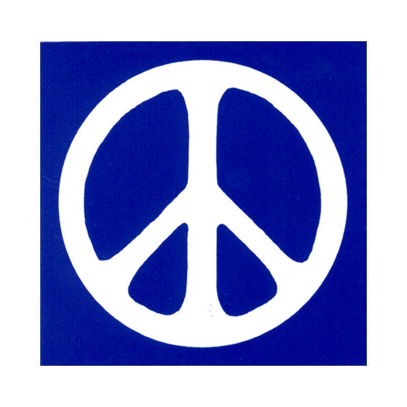 Blue And Purple Peace Sign