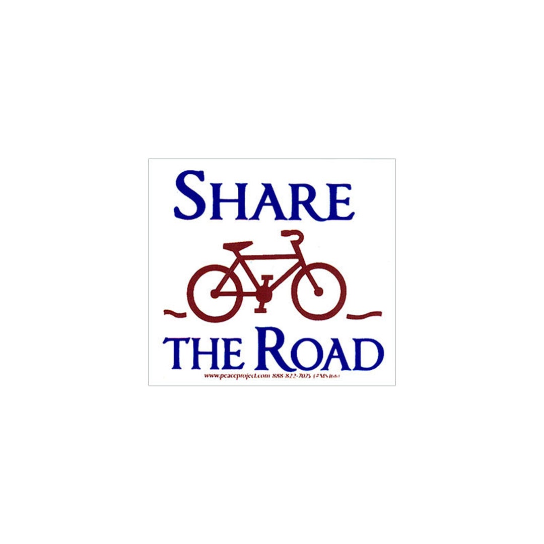 Share the Road - Small Bumper Sticker / Laptop Decal or Magnet - Etsy