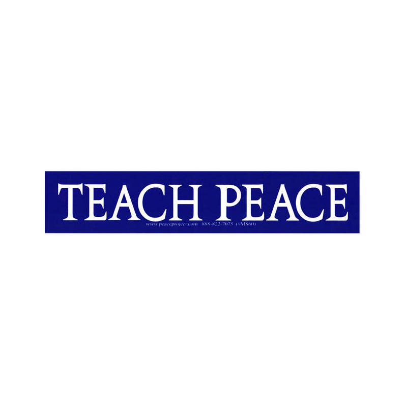 Teach Peace Small Bumper Sticker / Laptop Decal or Magnet - Etsy