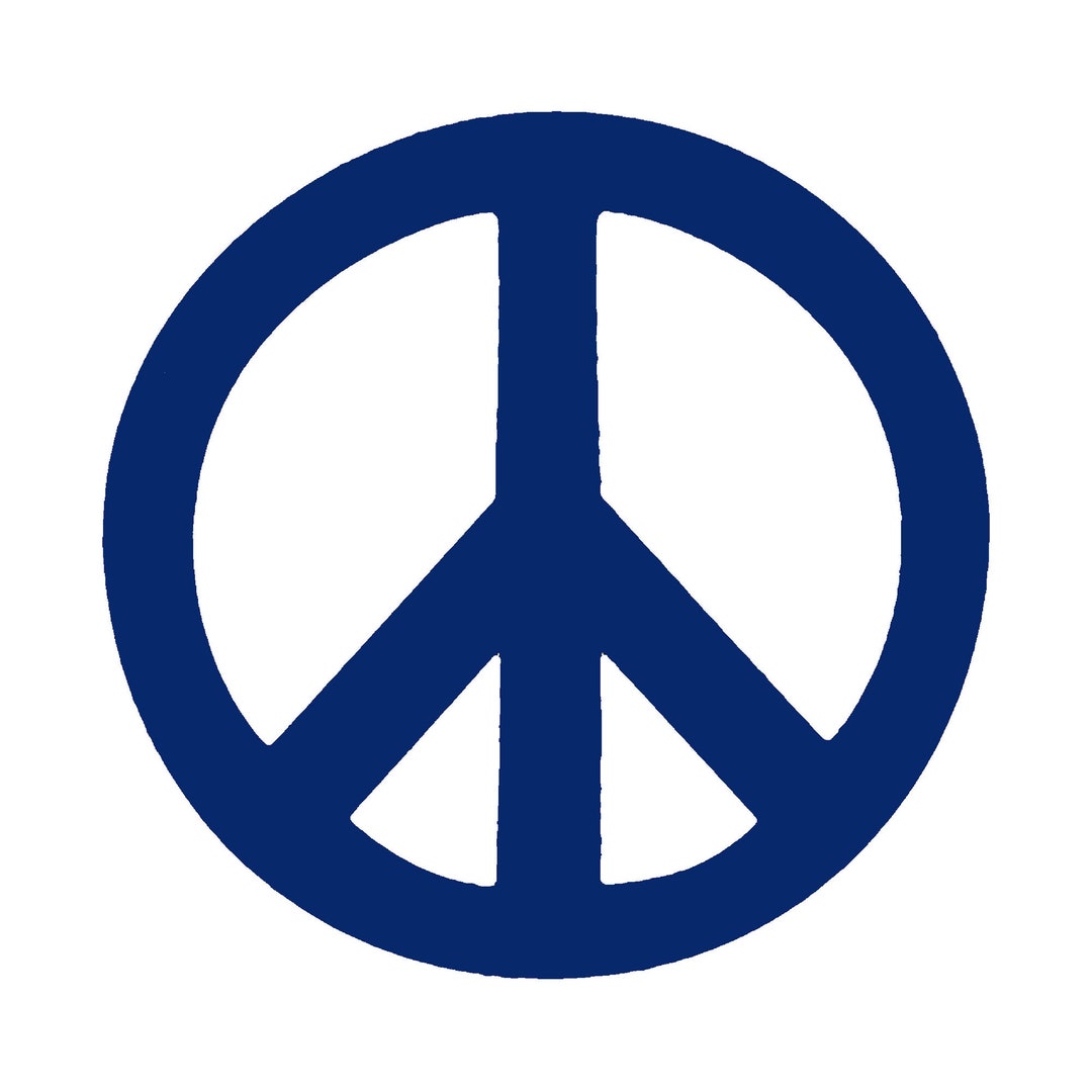 Peace Sign Vinyl Decal / Rub on Sticker - 14 Colors Available (5" X 5 ...