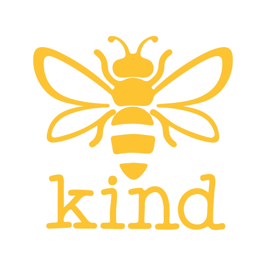 Bee Kind Vinyl Decal / Rub on Sticker - 14 Colors Available 3.35-by-3. ...