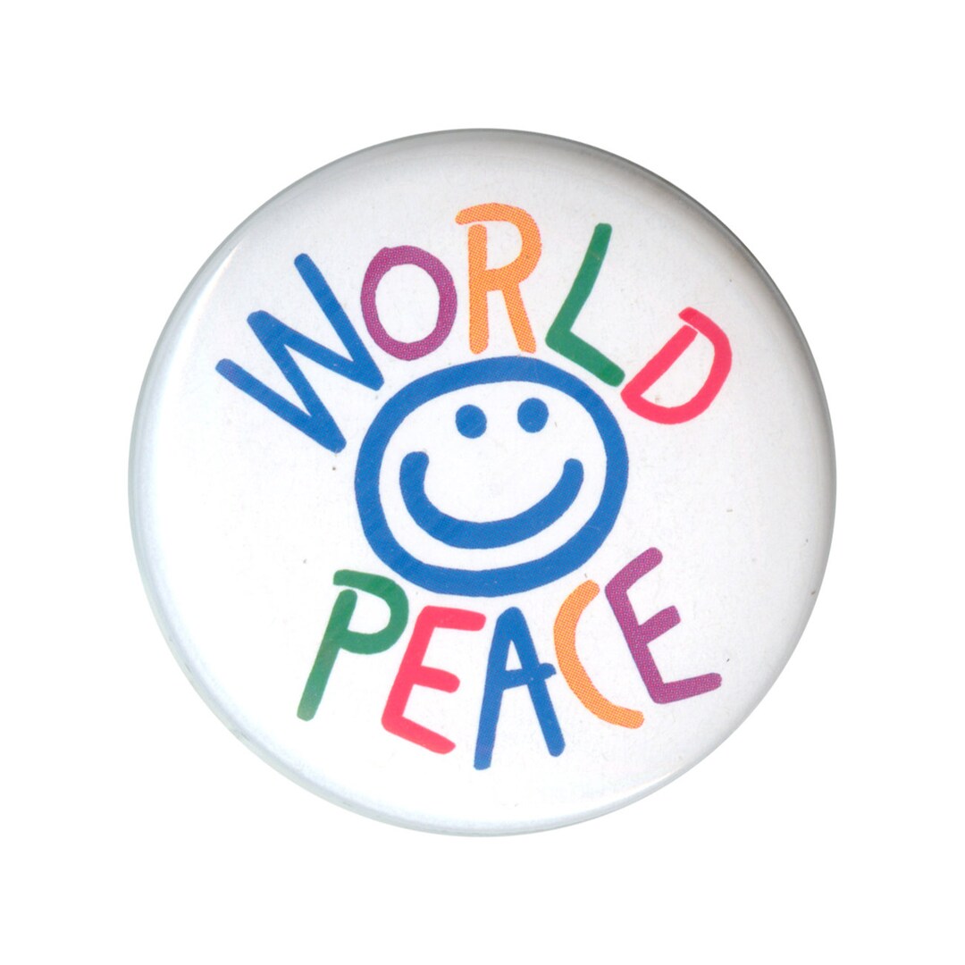 World Peace - Button / Pinback or Magnet - Etsy